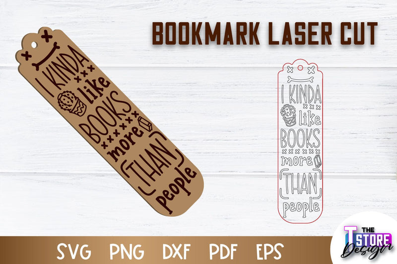 Bookmark Laser Cut | Book Lovers Design | Bookmark Template | CNC File ...