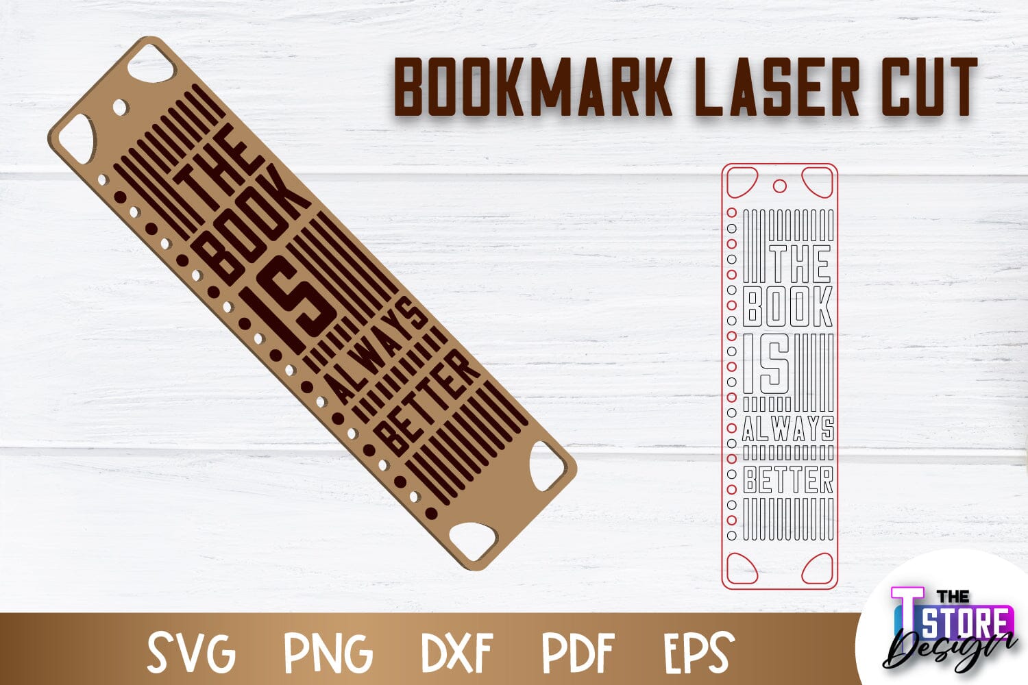 Bookmark Laser Cut | Book Lovers Design | Bookmark Template | CNC File ...
