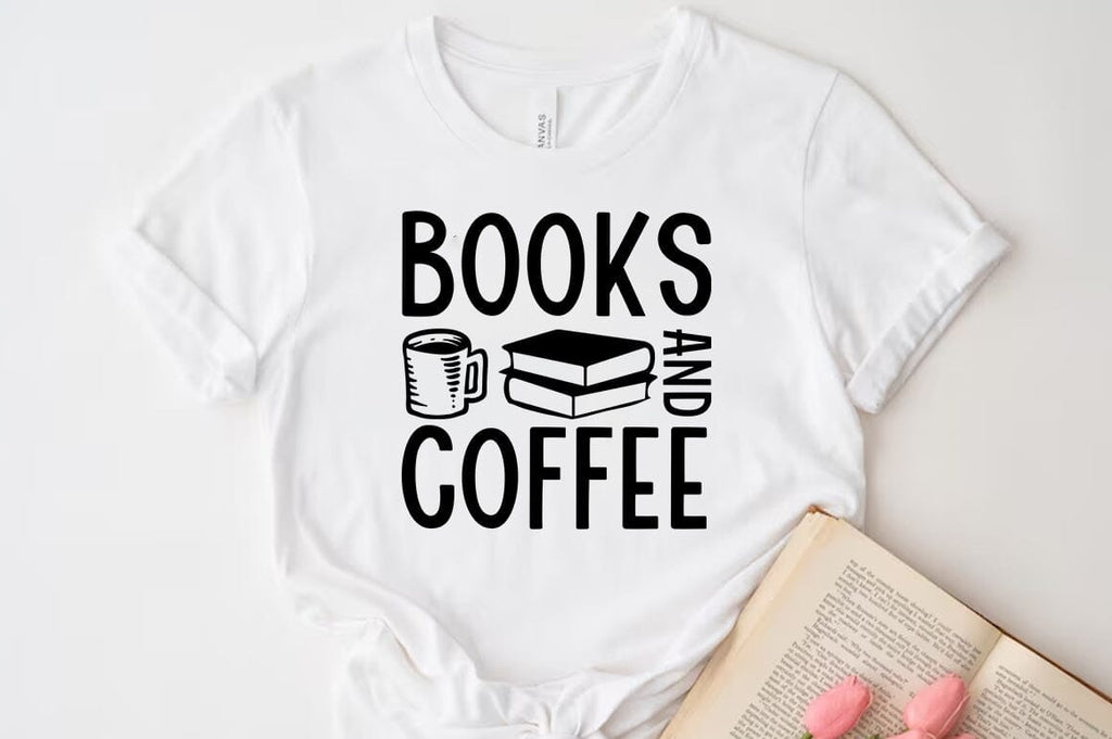 Books and coffee, Reading SVG - So Fontsy