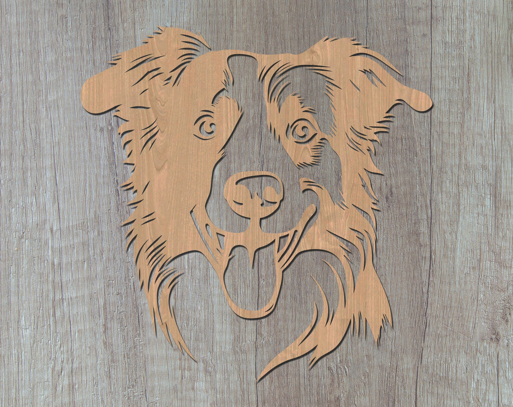 Border Collie Laser SVG Cut File, Border Collie Glowforge File, Border ...