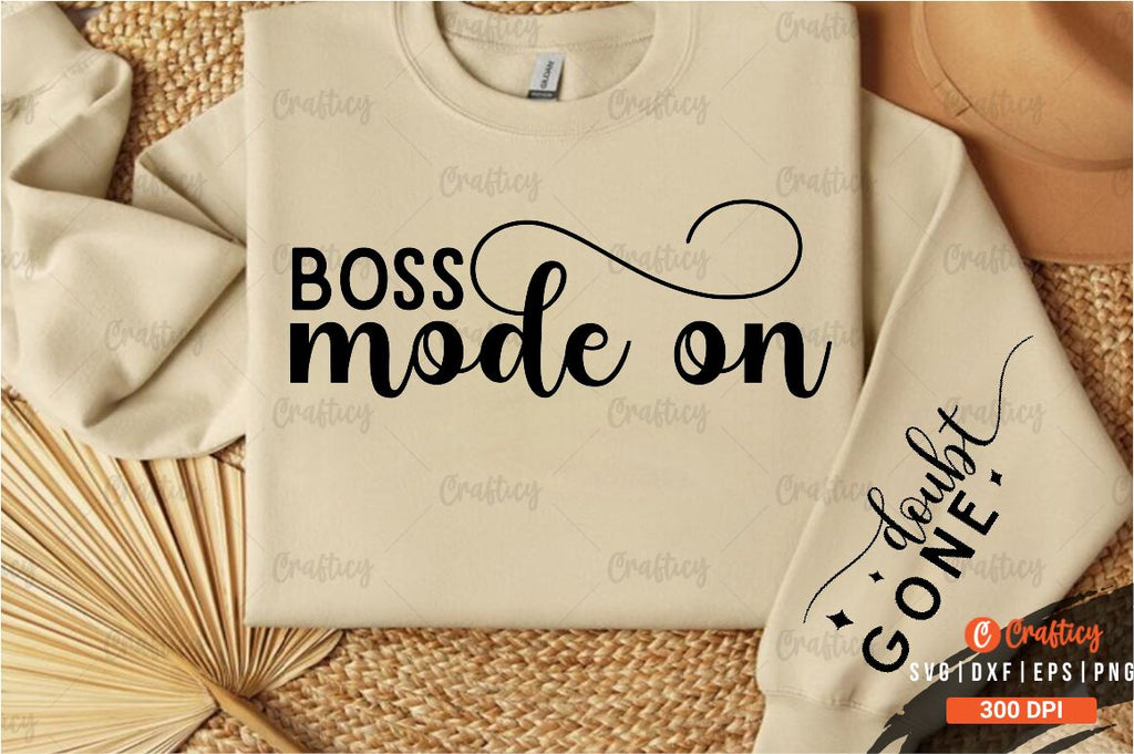 Boss mode on Sleeve SVG Design - So Fontsy