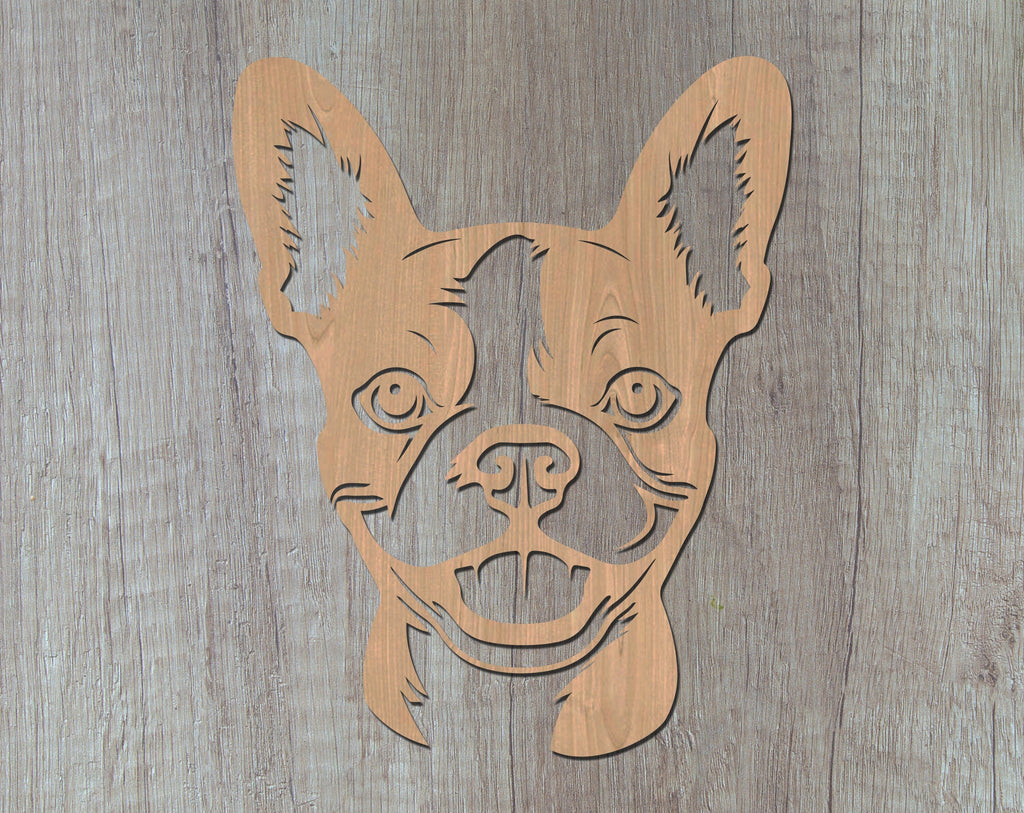 Boston Terrier Laser SVG Cut File, Boston Terrier Glowforge File ...