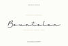 Bountelan - Script Monoline Font - So Fontsy
