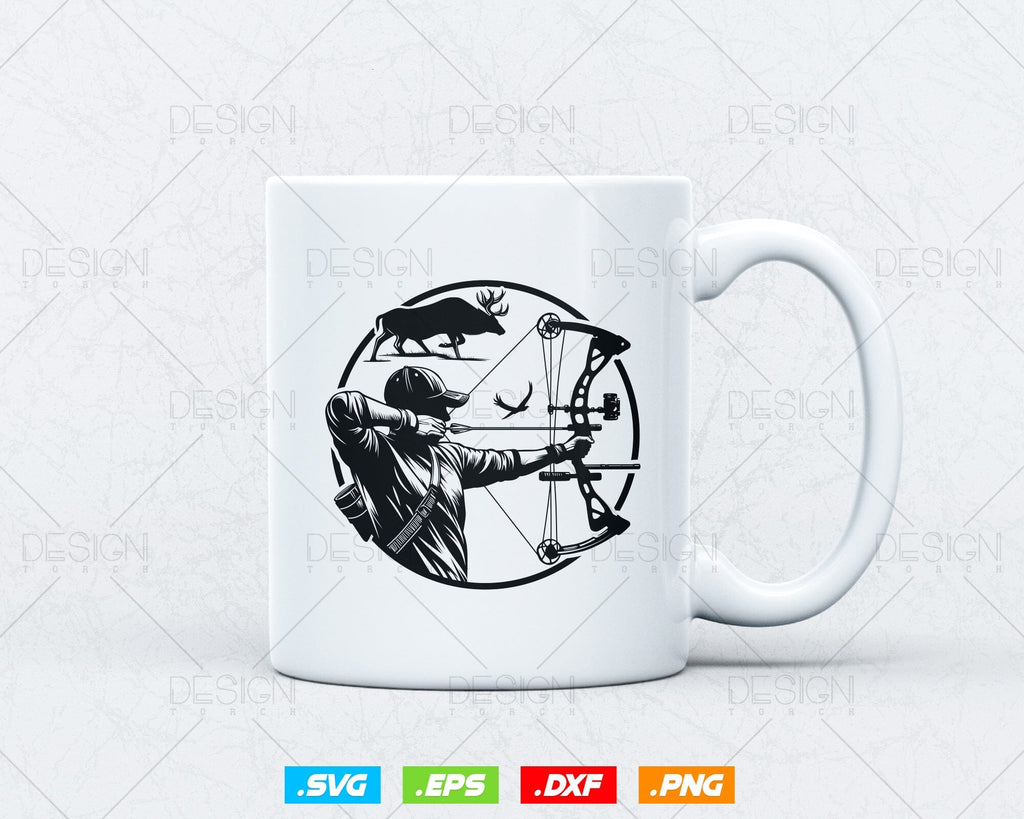 Bow Hunting Svg,Bow Hunter Svg,Hunting Svg,Deer Hunting Svg,Deer Hunter ...