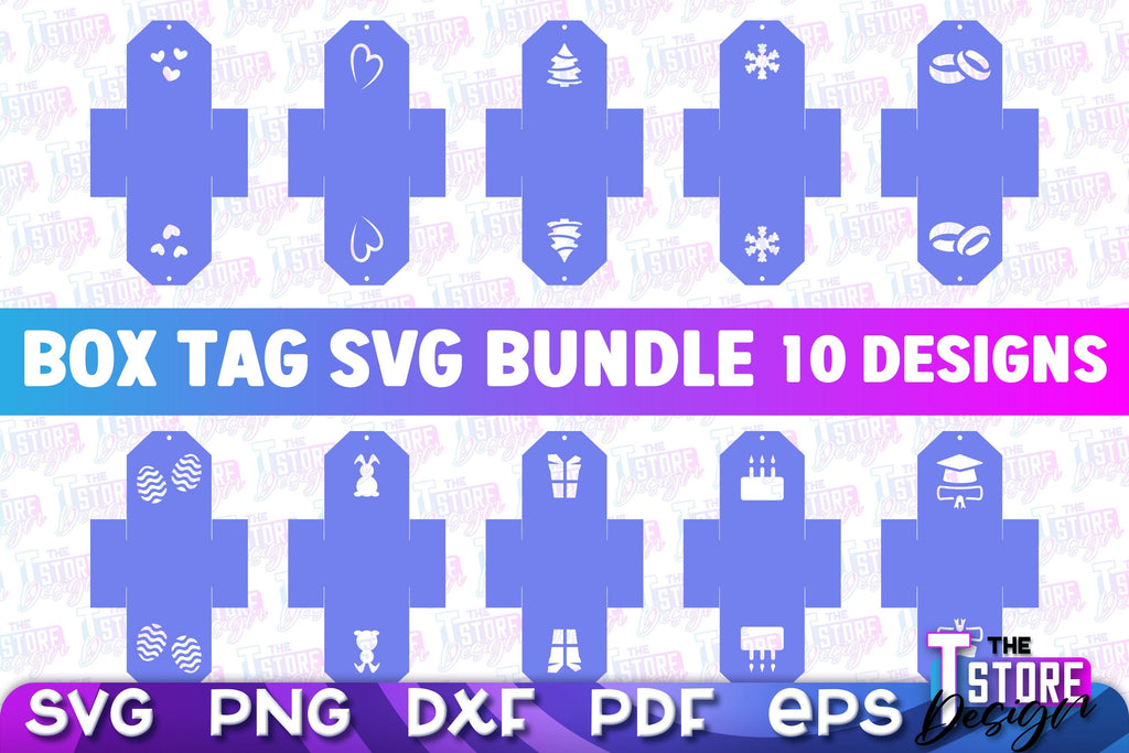 Box Tag SVG | Paper Cut Design | SVG File - So Fontsy