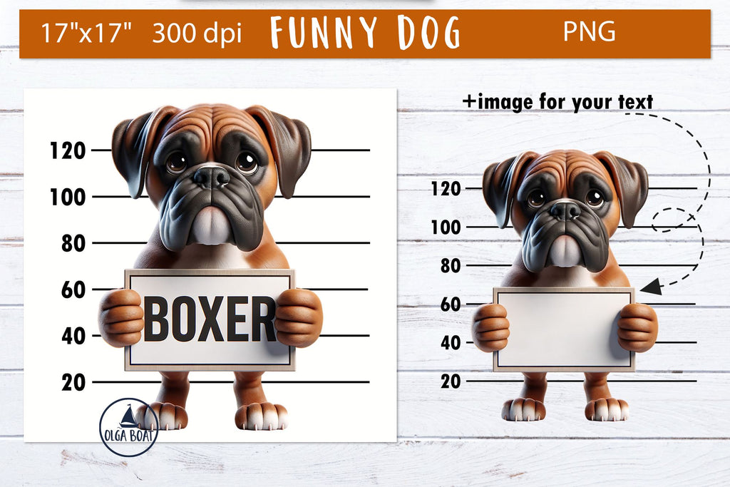 Boxer dog clipart | Funny dog png | Dog images - So Fontsy