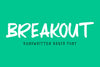 Breakout Handwritten Brush Font - So Fontsy