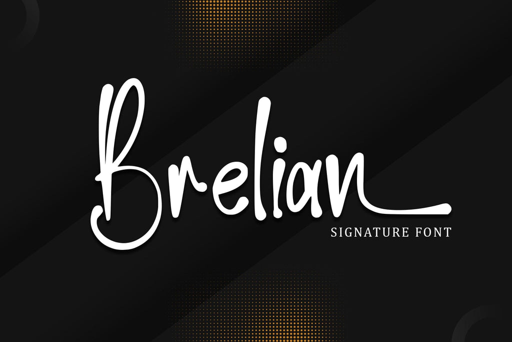 Brelian - Handwritten Font - So Fontsy