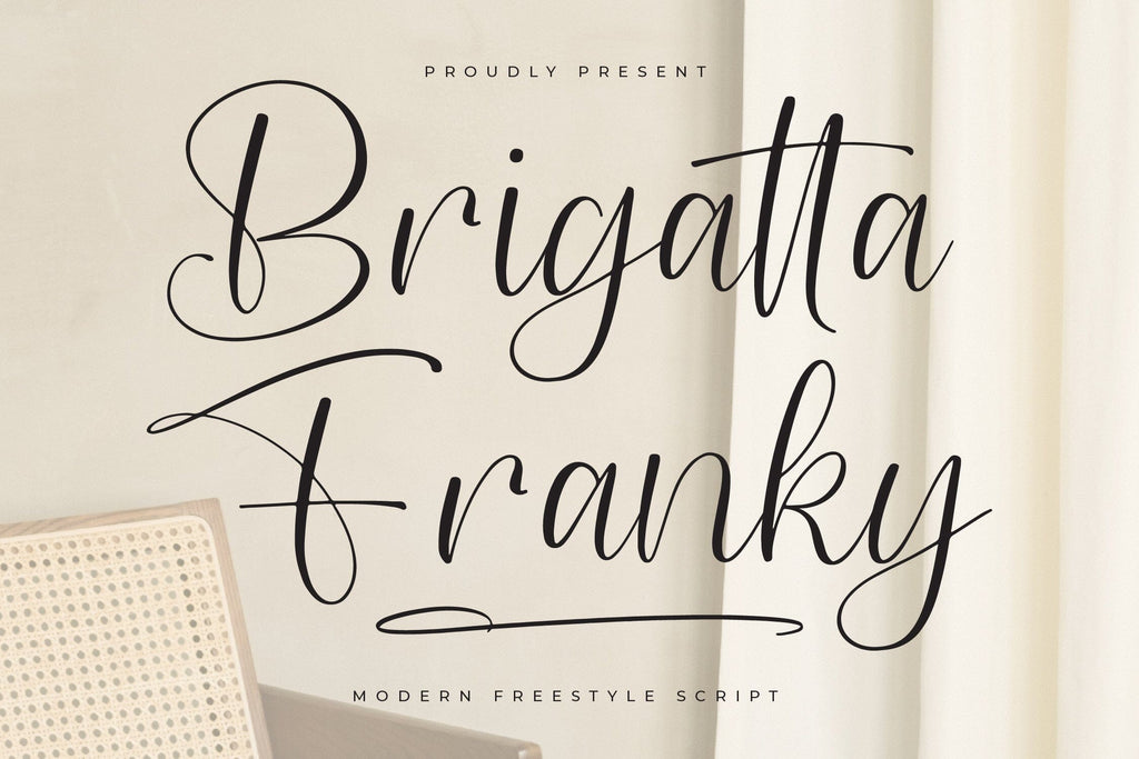 Brigatta Franky - Modern Freestyle Script - So Fontsy