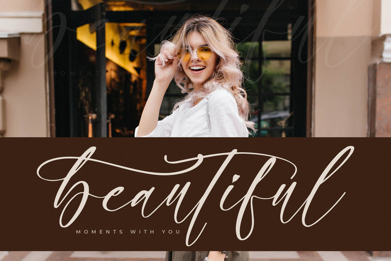Brittany Glostime - Beauty Calligraphy Font - So Fontsy