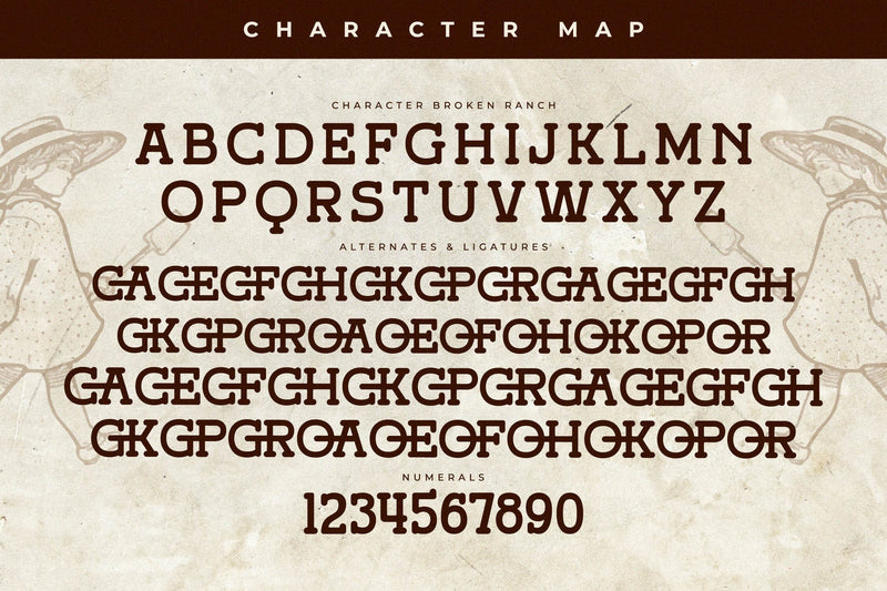Broken Ranch - Vintage Slab Serif Font - So Fontsy
