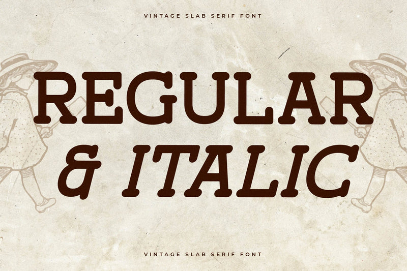 Broken Ranch - Vintage Slab Serif Font - So Fontsy