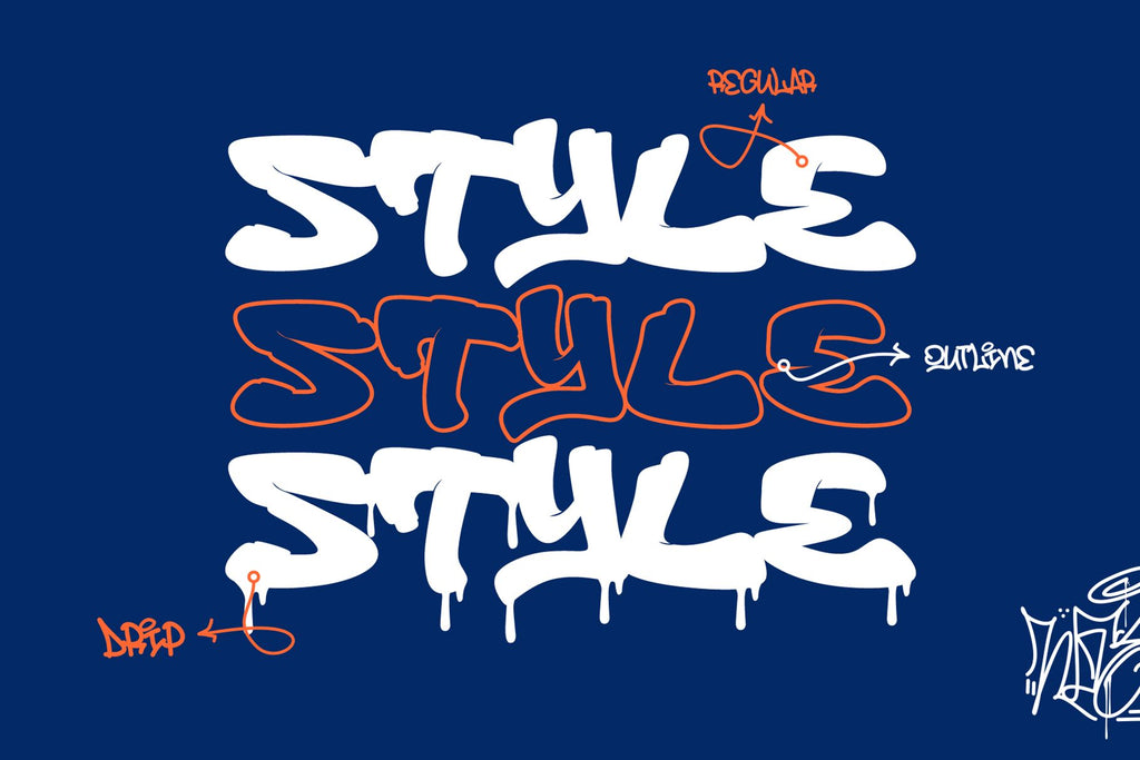 Bropz - Bold Dripping Graffiti Font | Urban Street Style & Outline ...