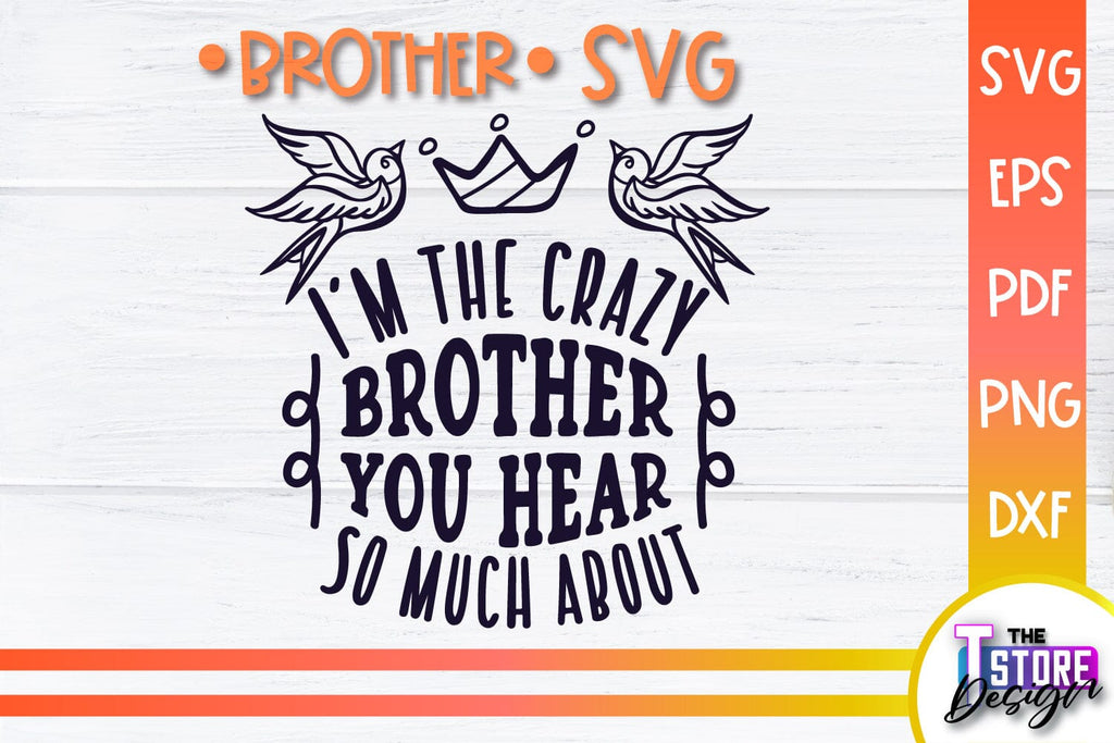 Brother SVG | Brother Quotes Design | Family SVG - So Fontsy