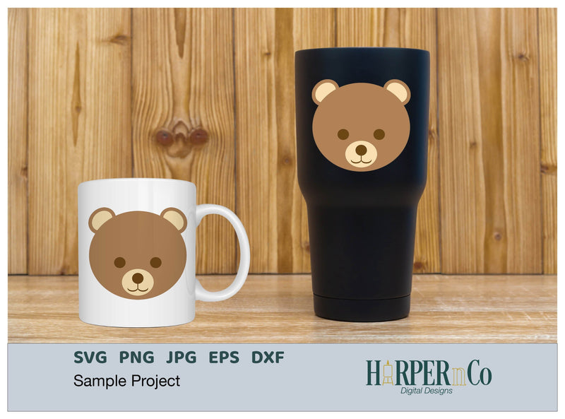 Brown Bear SVG PNG Cut EPS File - So Fontsy