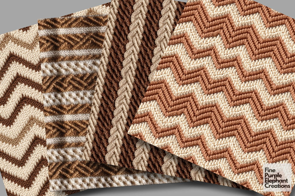 Brown Knit Fabric Texture Sublimation - So Fontsy