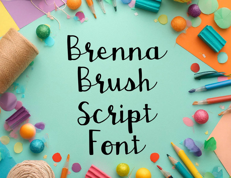 Brush Script Font OTF, Fonts for Crafting, Handwritten Font - So Fontsy