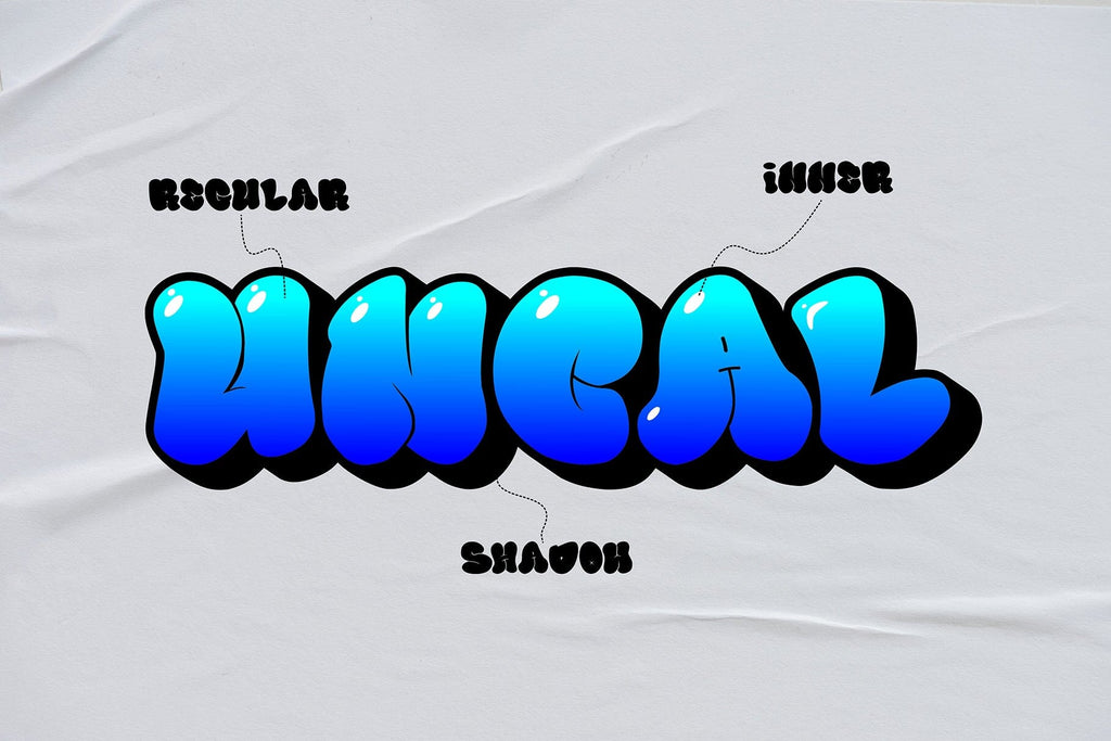 Bubble Block - 3d Balloon Graffiti Font - So Fontsy