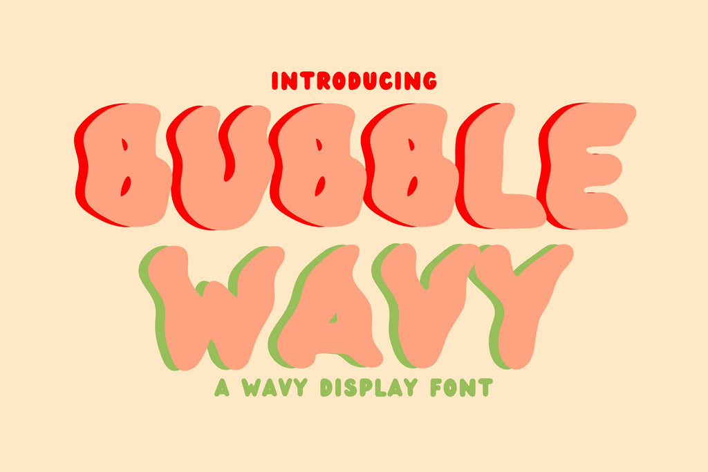 Bubble Wavy Font - So Fontsy