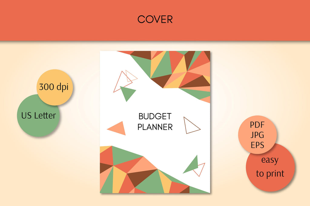 Budget Planner Book Template PDF Printable Financial Plan - So Fontsy
