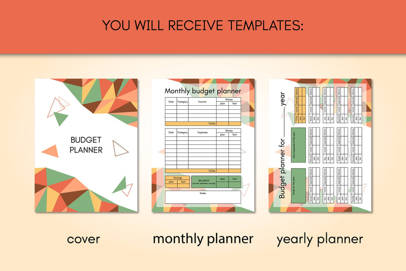 Budget Planner Book Template PDF Printable Financial Plan - So Fontsy