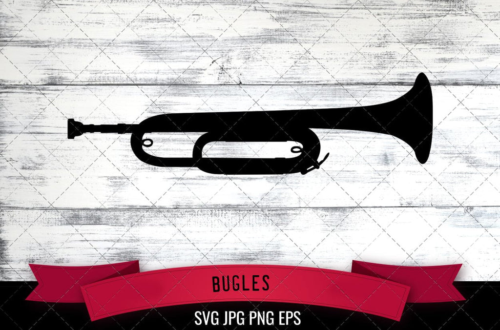 Bugle SVG, Musical Instrument SVG - So Fontsy