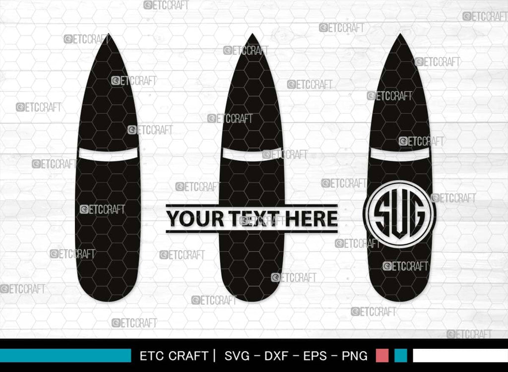 Bullet Monogram, Bullet Silhouette, Bullet SVG, Guns Svg, Gun Round Svg ...