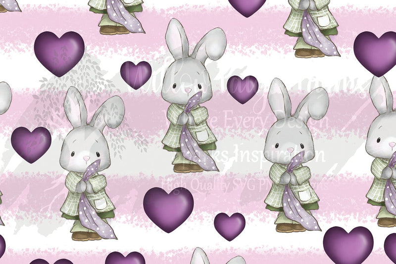 Bunny Digital Papers, Bunny drawing, Nursery, Scrapbooking, Easter, se ...