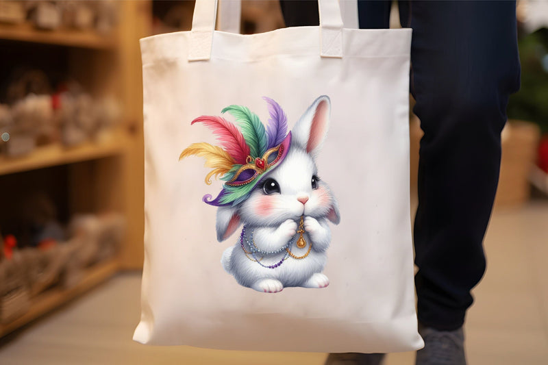 Bunny Mardi Gras Clipart - So Fontsy