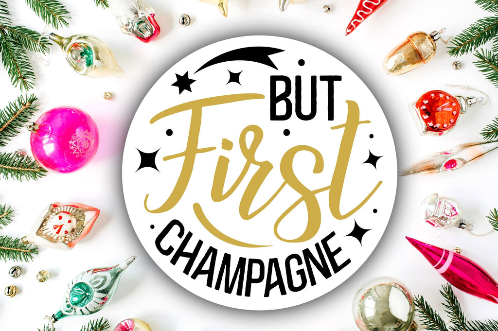 But first champagne svg design - So Fontsy