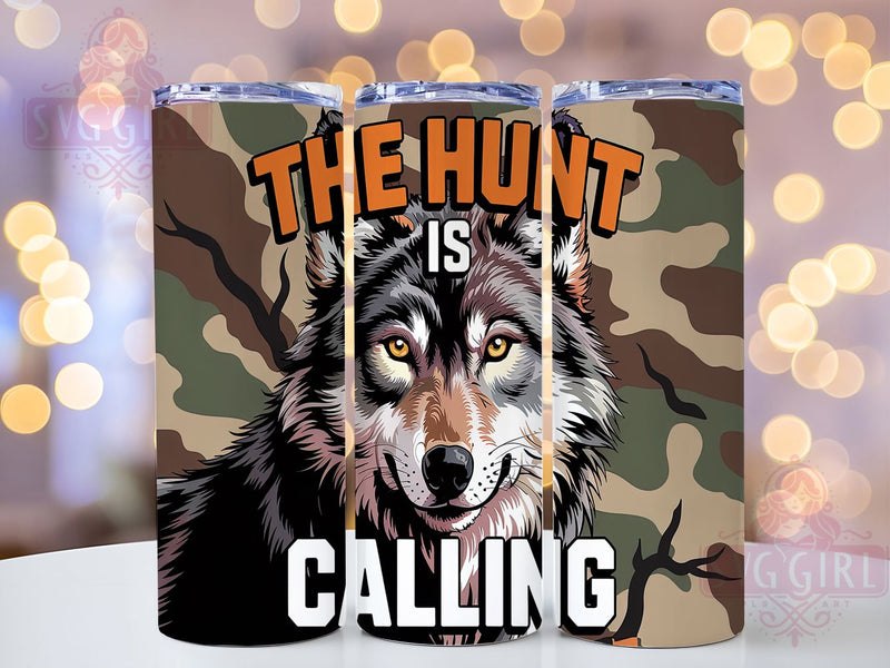Camouflage Wolf Hunter Outdoor Tumbler, Camouflage Wolf Art, Hunting ...