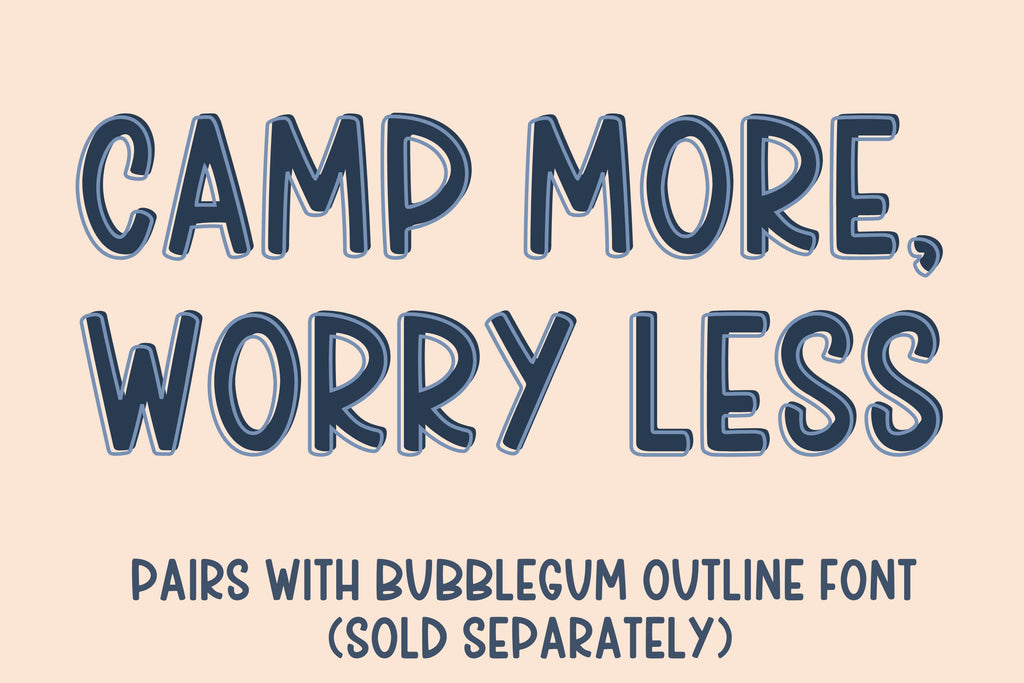 Campfire - Bold Handwritten Font - So Fontsy