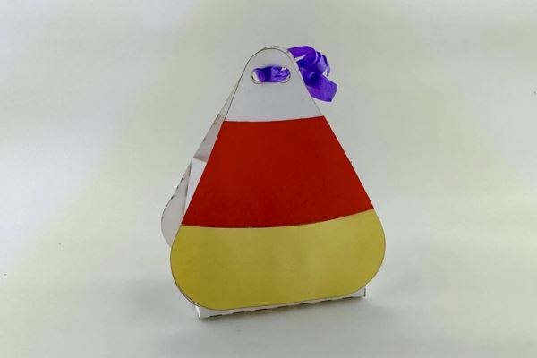 Candy Corn Treat Box Laser SVG File - So Fontsy