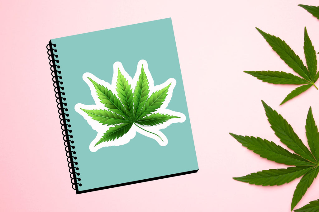 Cannabis leaf Sticker Design - So Fontsy