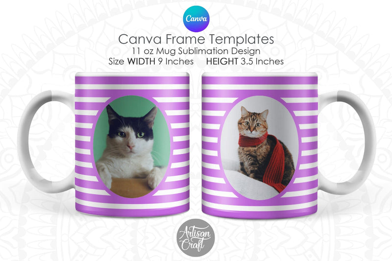 Canva Mug Template | Photo Mug Design | So Fontsy