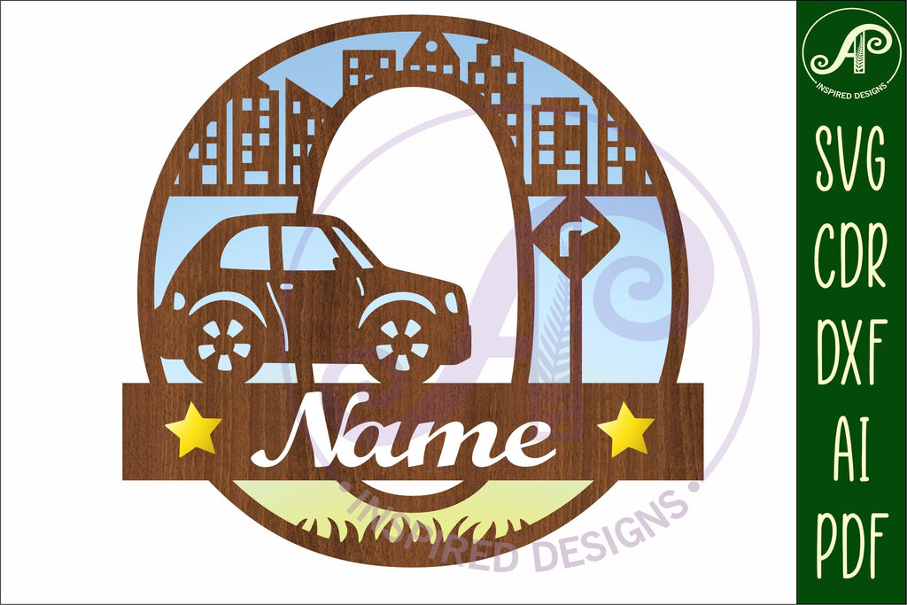 Car Capital Monogram Letter O SVG - So Fontsy