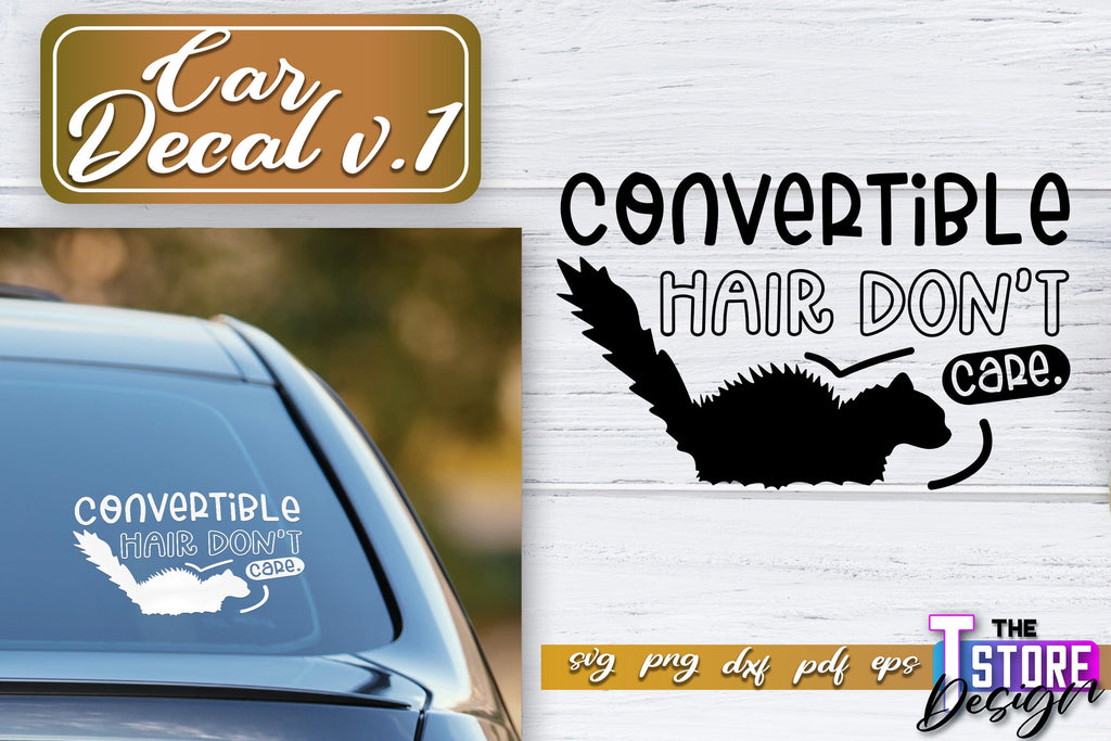 Car Decal SVG | Funny Car Quotes SVG | SVG File v.1 - So Fontsy