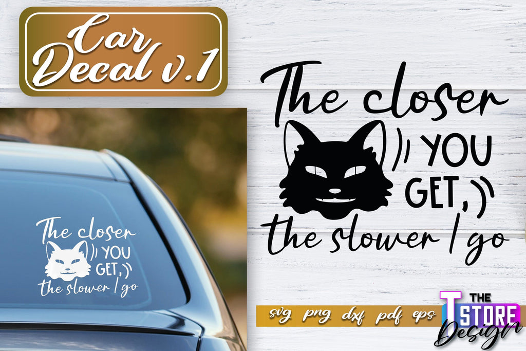 Car Decal SVG | Funny Car Quotes SVG | SVG File v.1 - So Fontsy