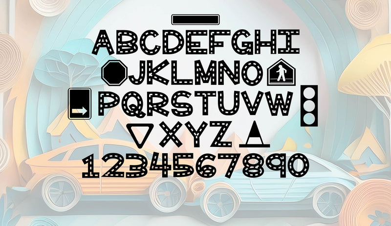 Car Party Decorative OTF, Fonts for Crafting, Handwritten Font - So Fontsy