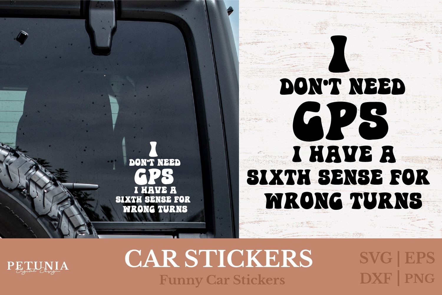 Car Stickers SVG | Funny Car Window Decal SVG - So Fontsy
