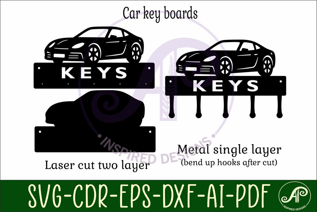 Car themed Key holder designs - So Fontsy