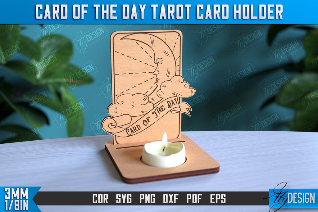 Card of the Day Tarot Card Holder | Mystical Symbols Design | Magic ...