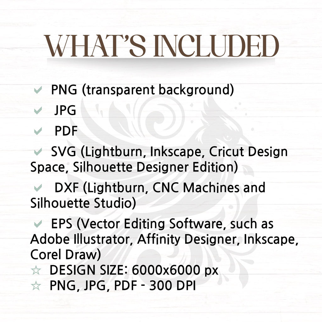 Cardinal Bird SVG DXF PNG JPG - So Fontsy