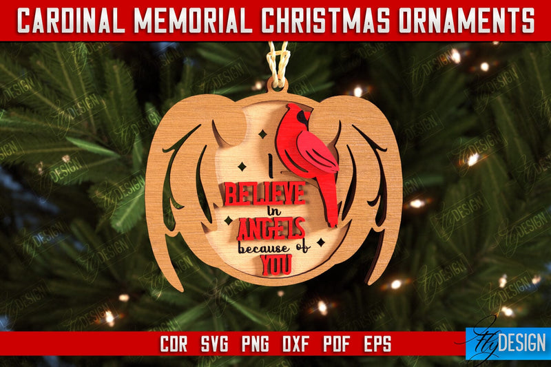Cardinal Memorial Christmas Ornaments | Red Birds Memorial Ornament ...