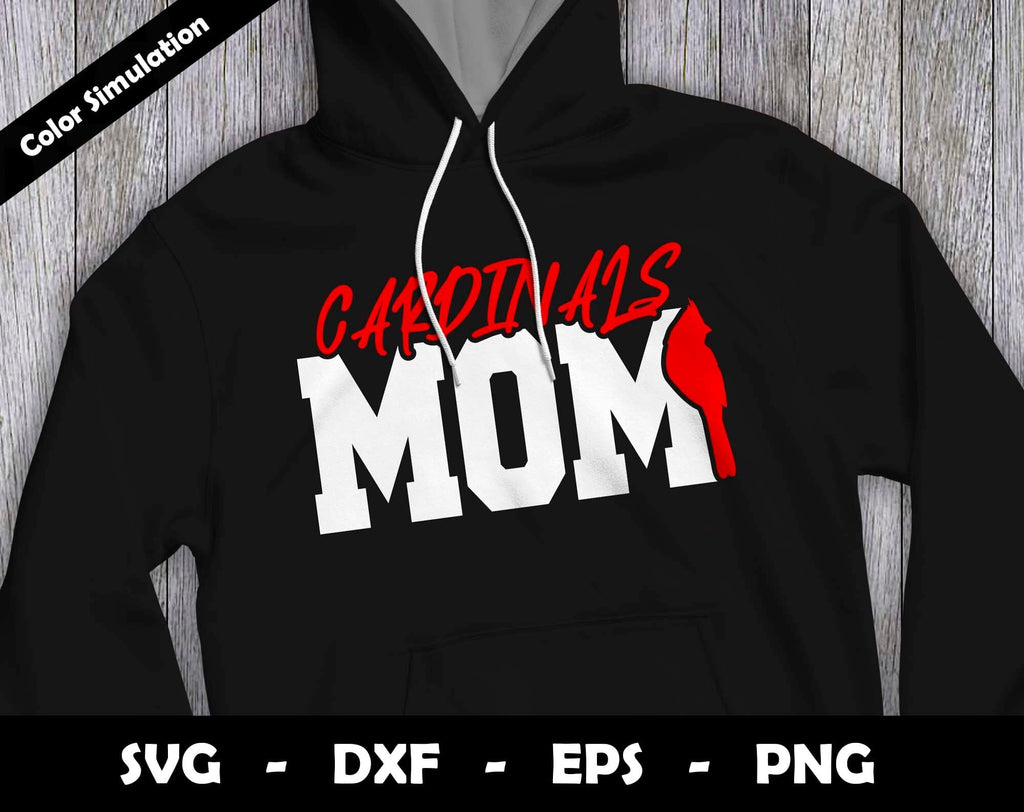 Cardinals Mom SVG Cut File, Cardinals logo SVG Design, Cardinals Mom ...