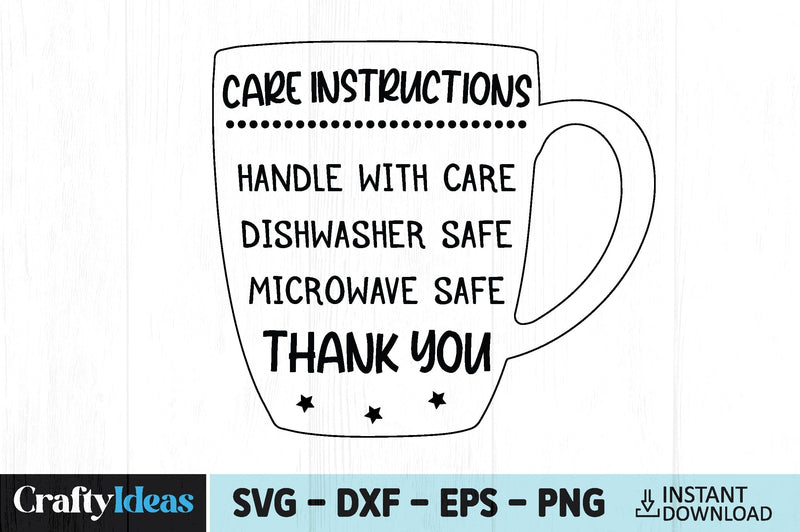 Care Card Bundle Care Instructions SVG Dxf Png Jpg Eps - So Fontsy