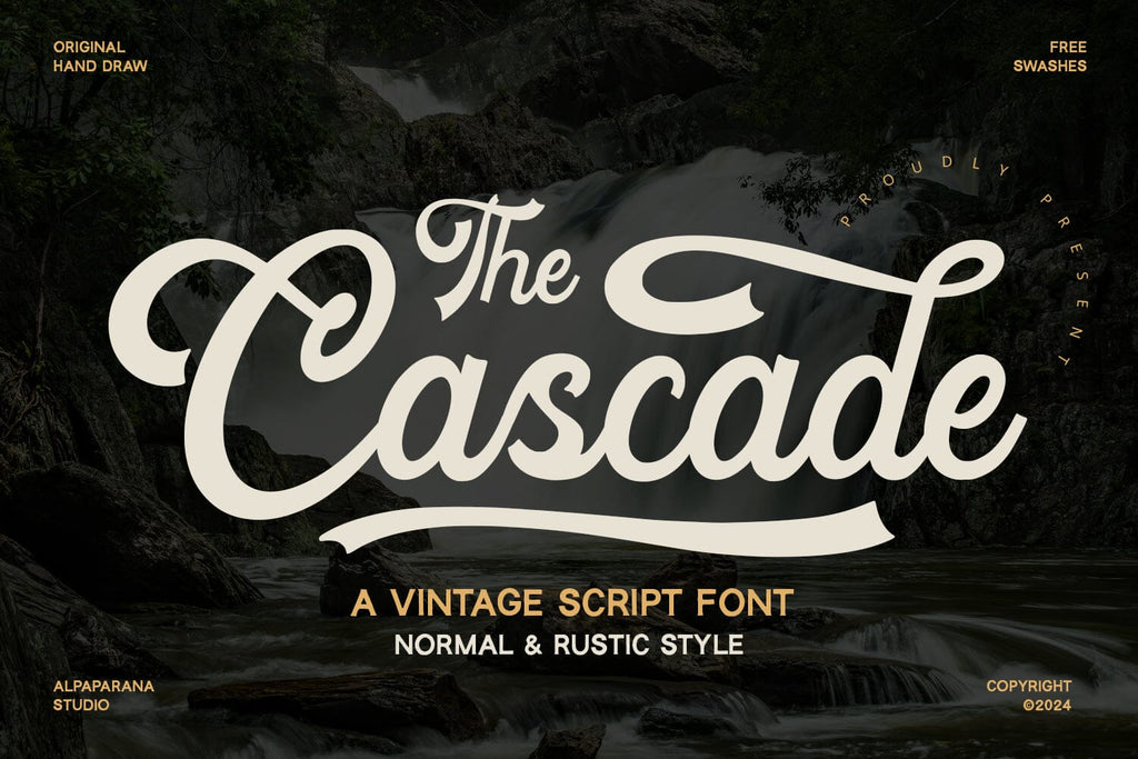 Cascade - Vintage Script - So Fontsy