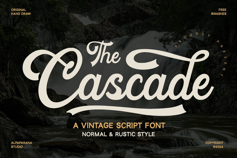 Cascade - Vintage Script - So Fontsy