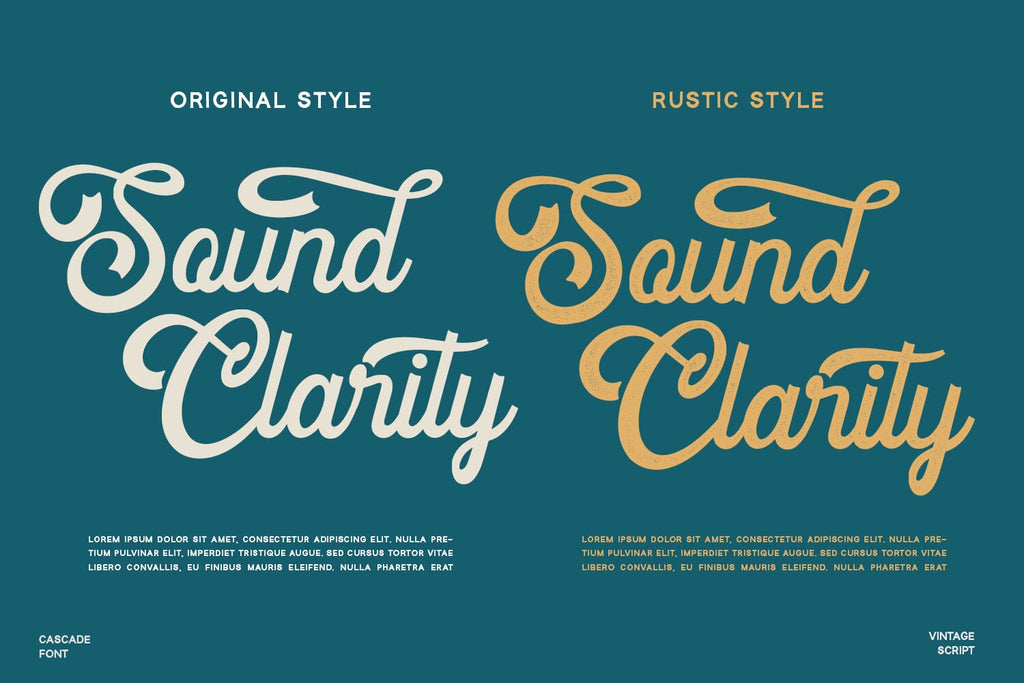 Cascade - Vintage Script - So Fontsy