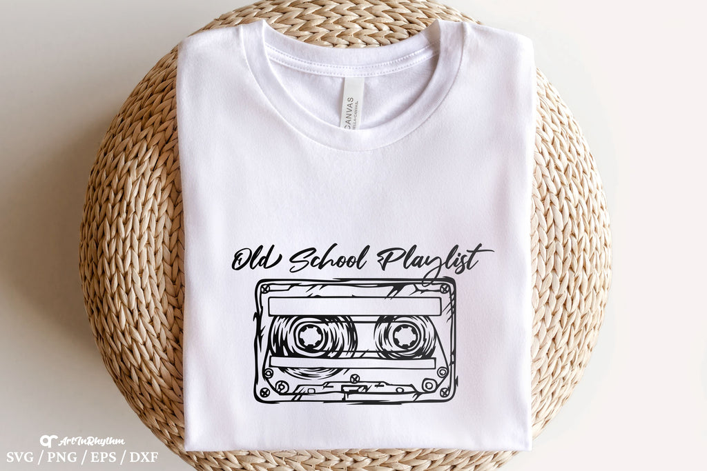 Cassette Tape Svg, Old School Svg, Retro Vintage Style Svg, Music Svg ...